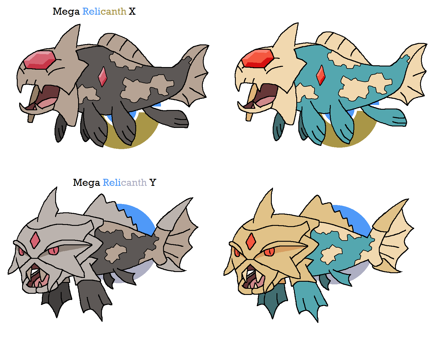 Mega Relicanth X and Y by JoltikLover on DeviantArt