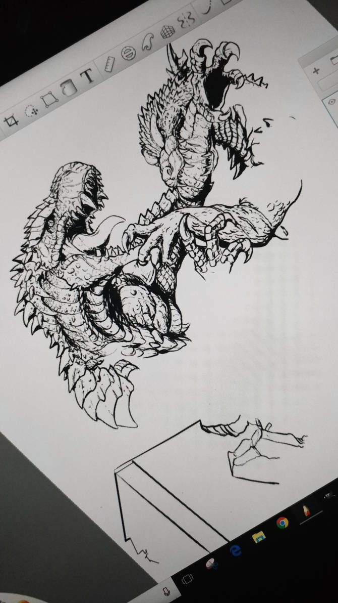 Godzilla V Atomic Rex (minor update) by Gabe-TKE on DeviantArt Godzilla V Atomic Rex (minor update) by Gabe-TKE on DeviantArt