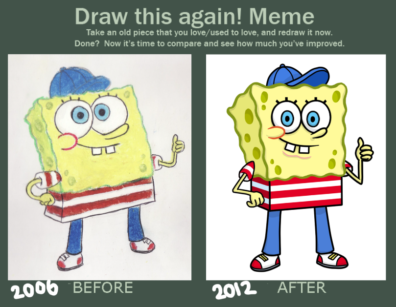 SpongeBob Junior Before and After by Carossmo on DeviantArt