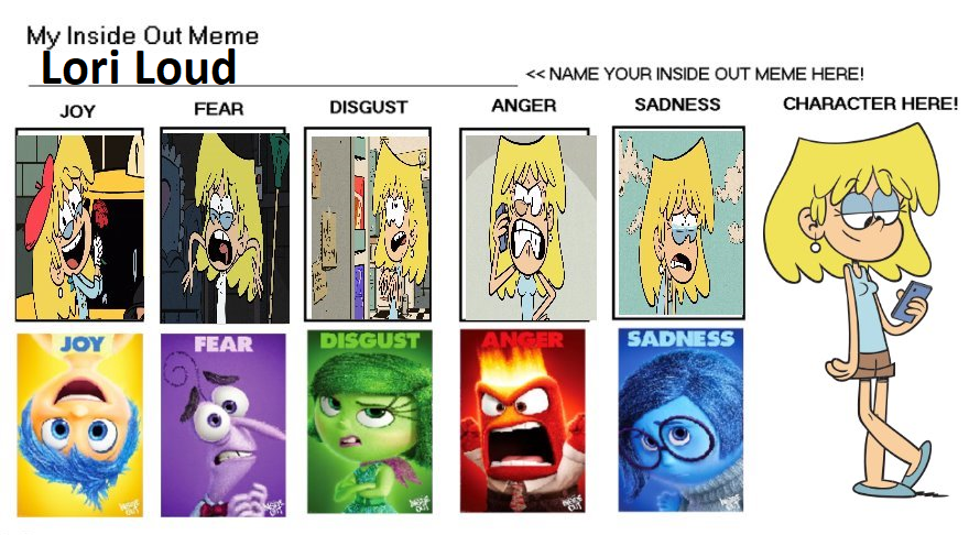 Lori Loud's five emotions by jgodzilla1212 on DeviantArt