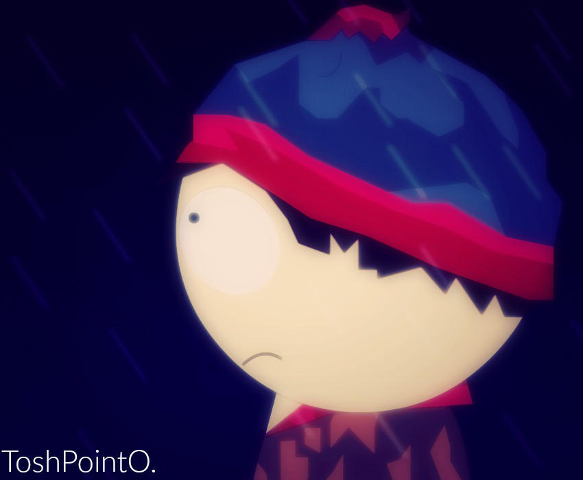 Sad Marsh. ( Stan Marsh in Rain. ) by ToshPointO on DeviantArt