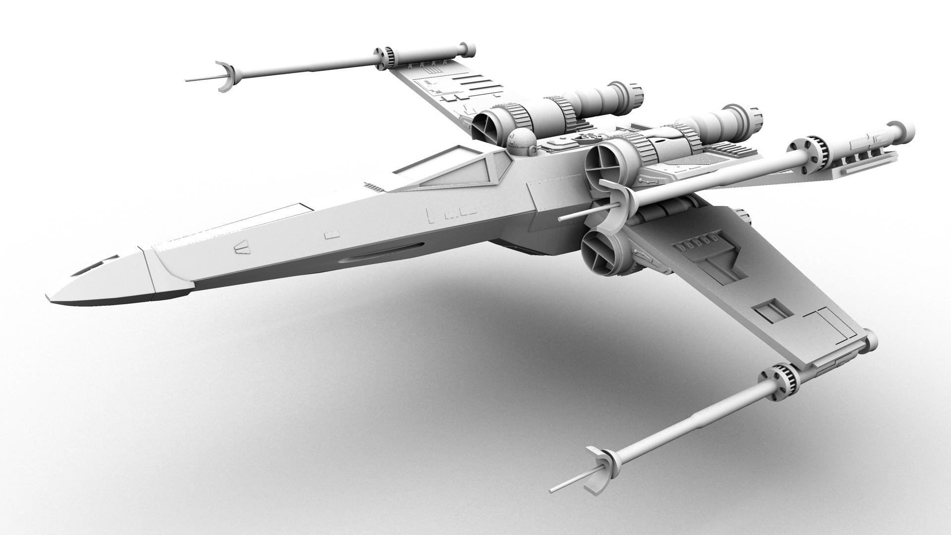 X - Wing 3D by GladiusM on DeviantArt