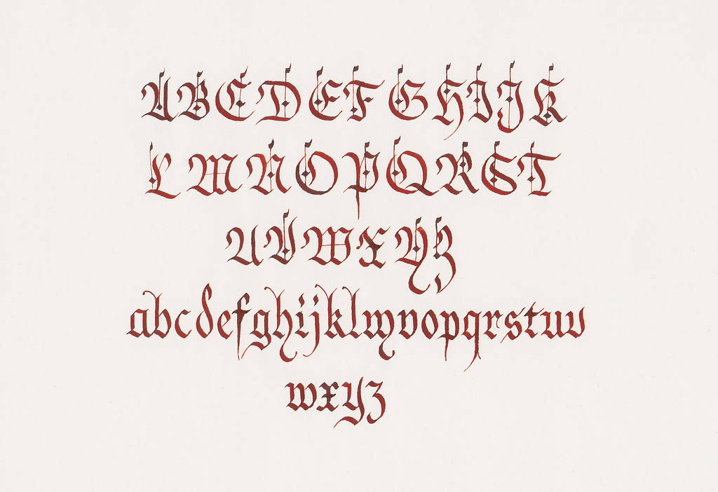 Alphabet - Fraktur by MShades on DeviantArt