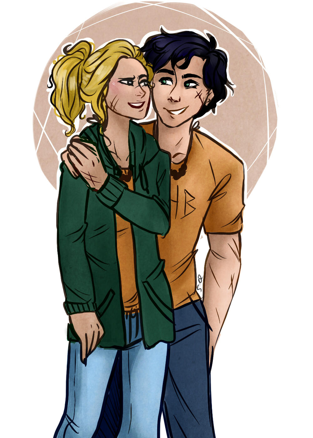 Percy And Annabeth by BonSquiggle on DeviantArt