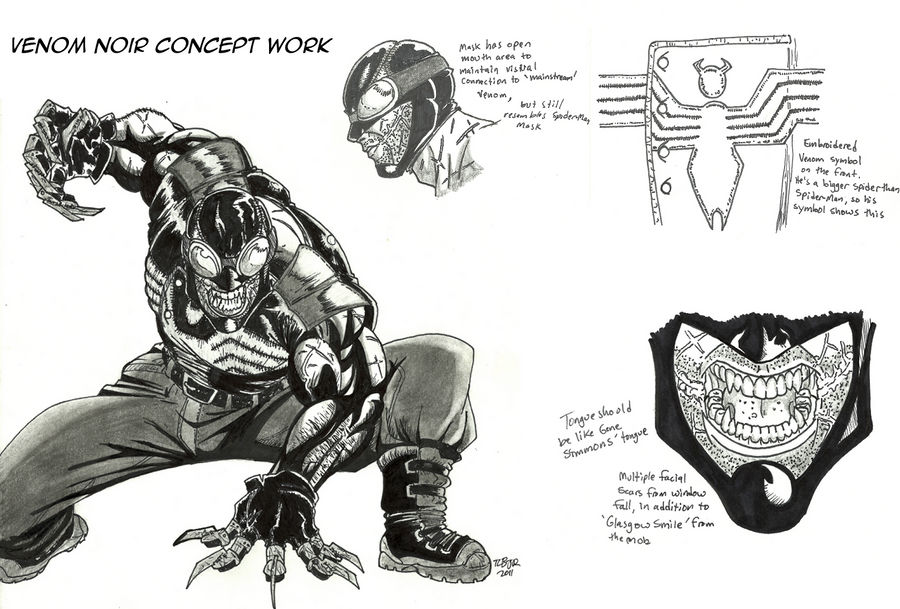 Venom Noir Concepts by MalikStudios on DeviantArt