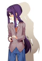 DDLC - Sayori Genderbend - Satoshi - Raincloud by Mimicelkonador on ...