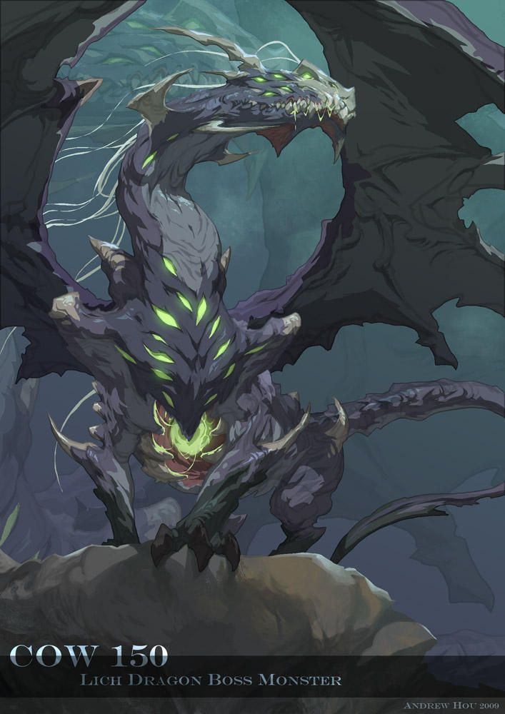 Lich Dragon by nJoo on DeviantArt