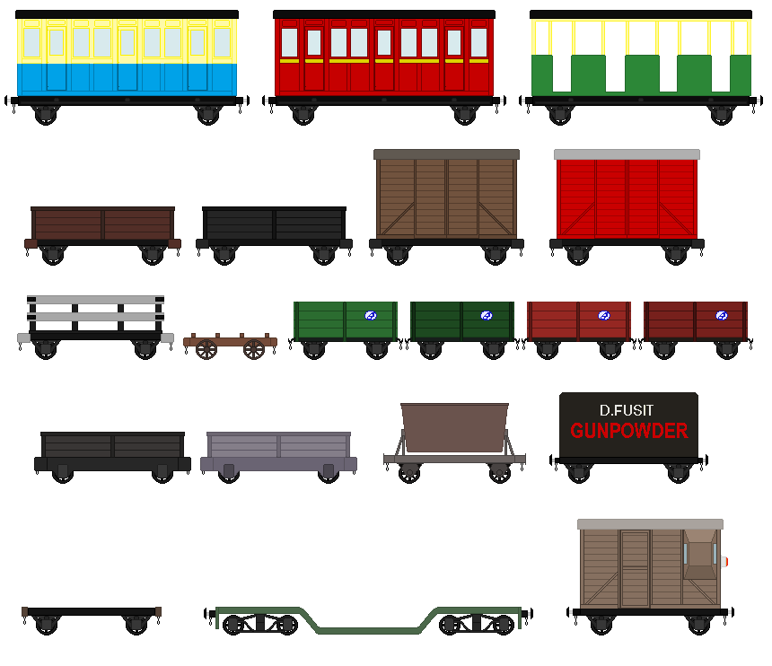 Skarloey Railway Rolling Stock by DanielArkansanEngine on DeviantArt