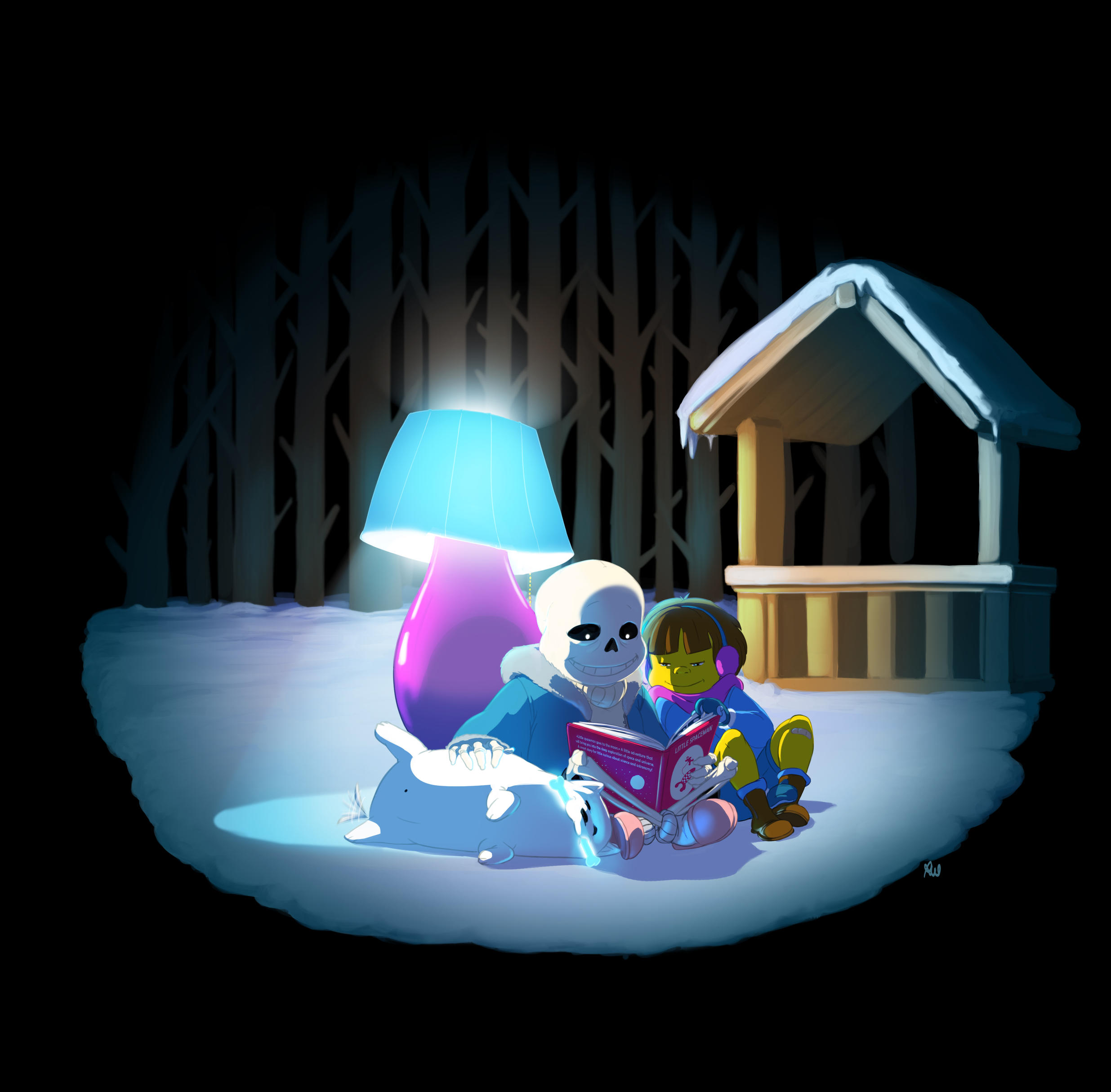 Undertale - A Conveniently Shaped Lamp by oennarts on DeviantArt