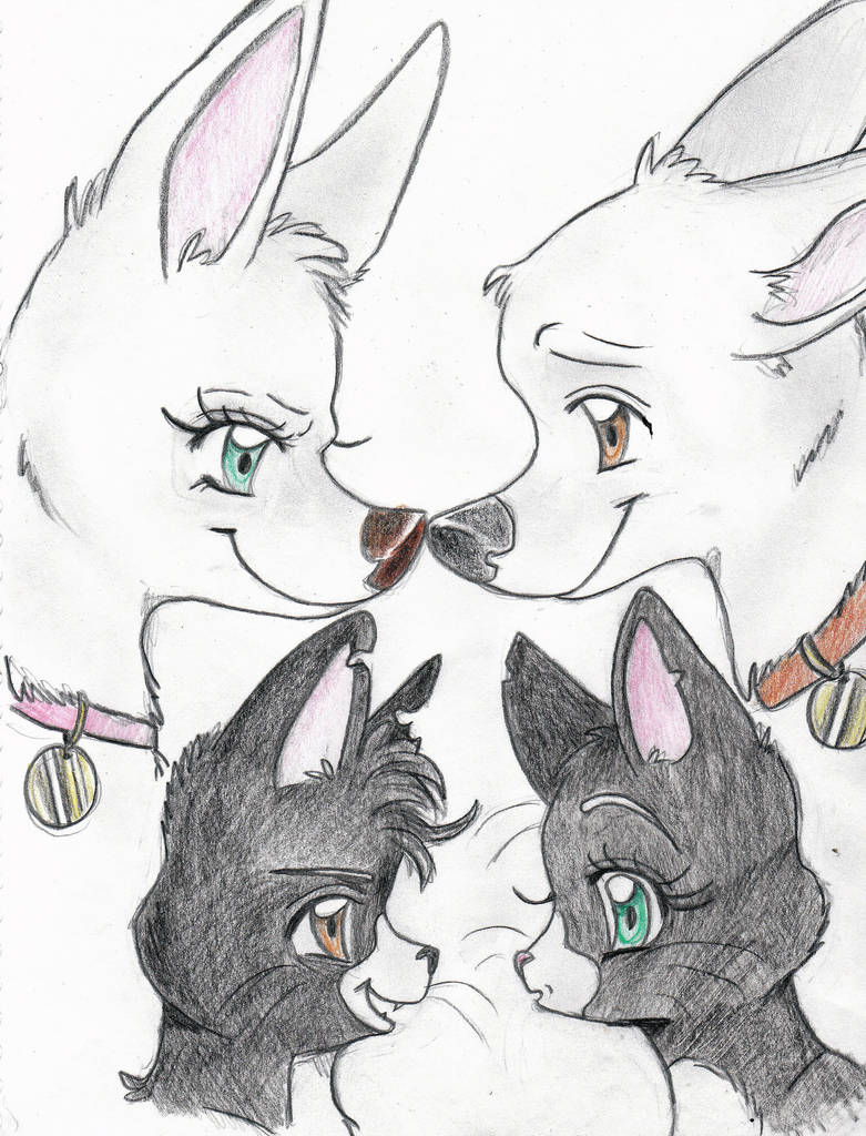 Bolt and Mittens reversed by Husky-Heart on DeviantArt
