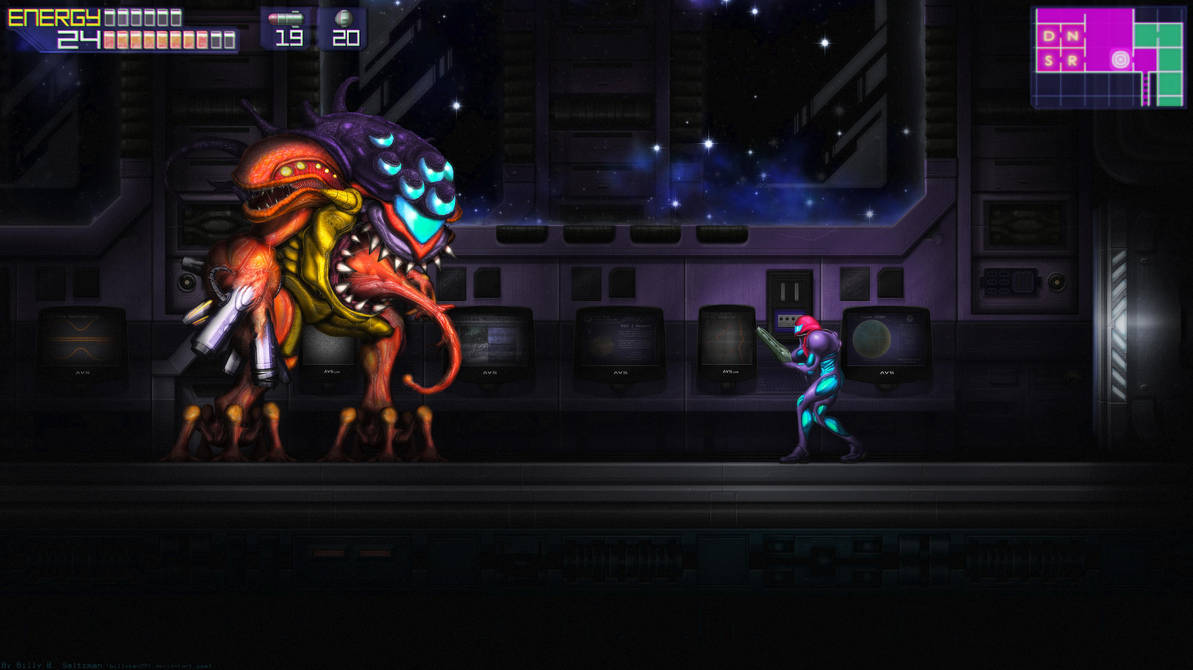 Metroid Fusion SA-X Boss - Alternate Version by Billysan291 on DeviantArt
