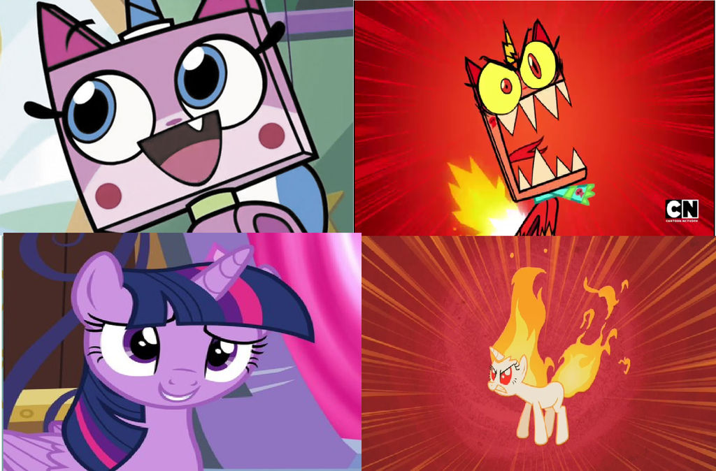 Unikitty and Twilight Sparkle Comparison. by brandonale on DeviantArt