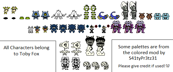 Undertale: Remaining Enemy Overworld Sprites by Toad900 on DeviantArt