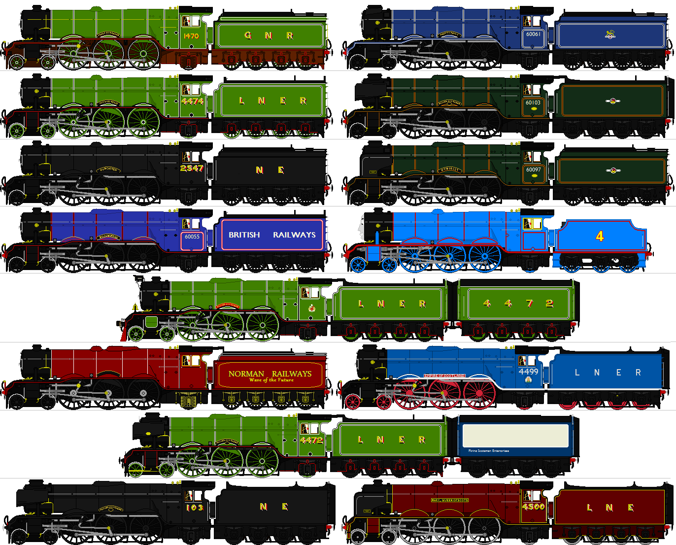 LNER A1-A3 sprites by omega-steam on DeviantArt