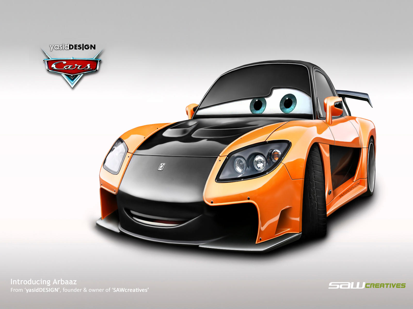 Disney Cars-Mazda RX7 Veilside by yasiddesign on DeviantArt