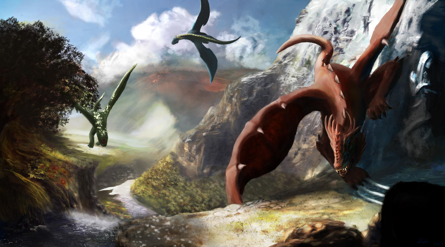 The Guardian Drakes of Tremorian by DanHellArt on DeviantArt