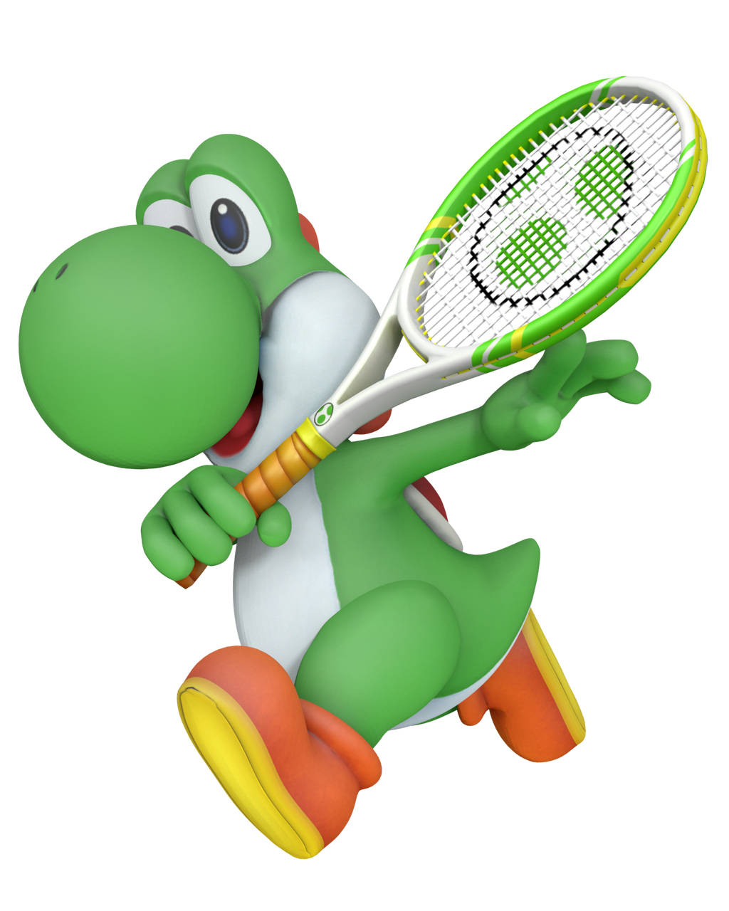 Yoshi Tennis Render by Nintega-Dario on DeviantArt