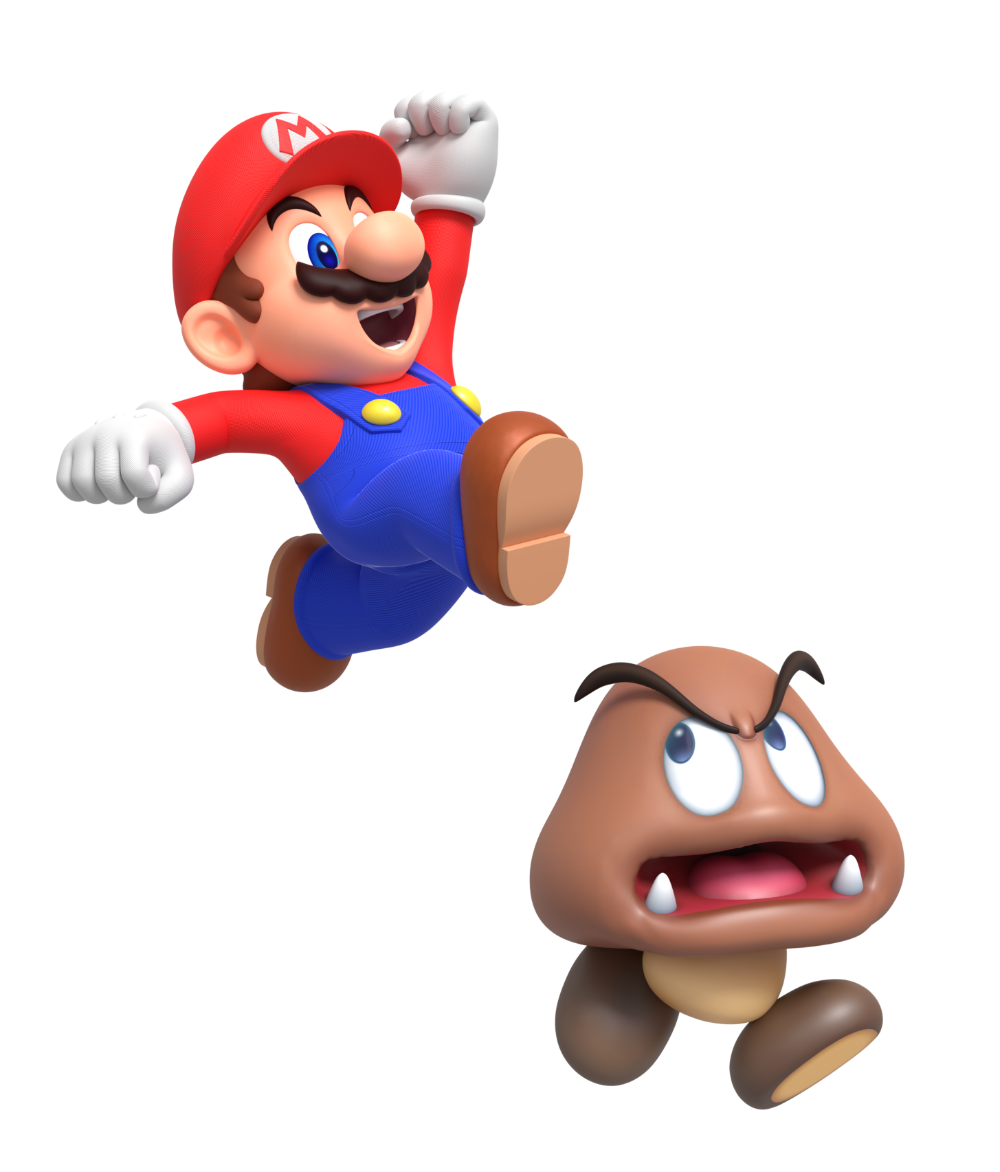 Mario Jump on Goomba Render by Nintega-Dario on DeviantArt