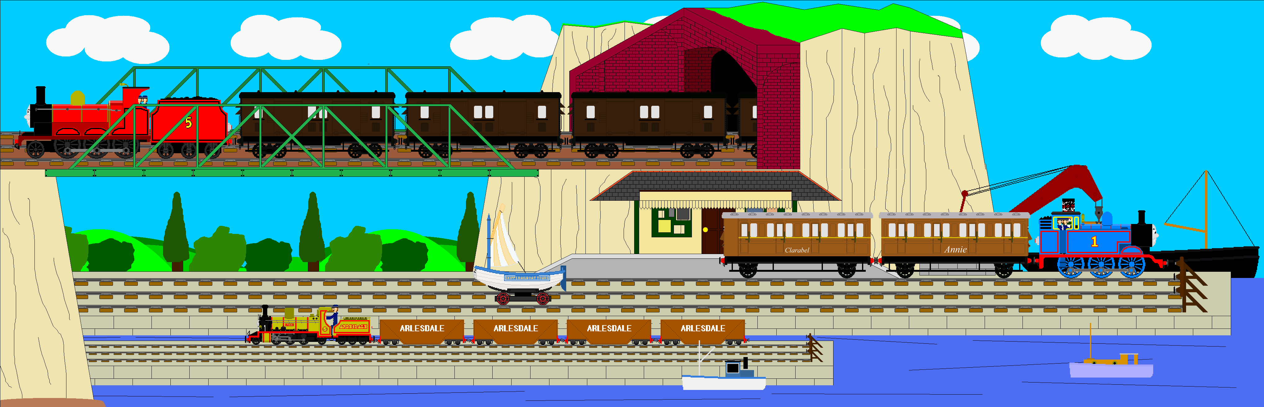 Knapford Harbour Background by JamesFan1991 by JamesFan1991 on DeviantArt