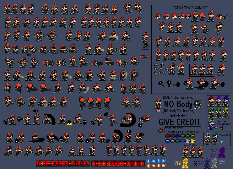 Mr. M Custom Edited Sprite Sheet by Lucaria-Rukario on DeviantArt