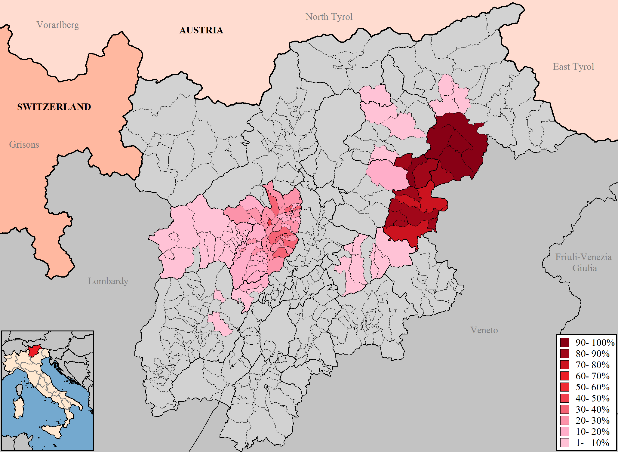 the ladin language in South Tyrol and Trentino by 19North95 on DeviantArt