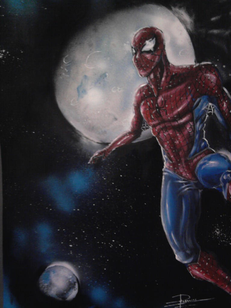 spiderman on space by pakosantana on DeviantArt
