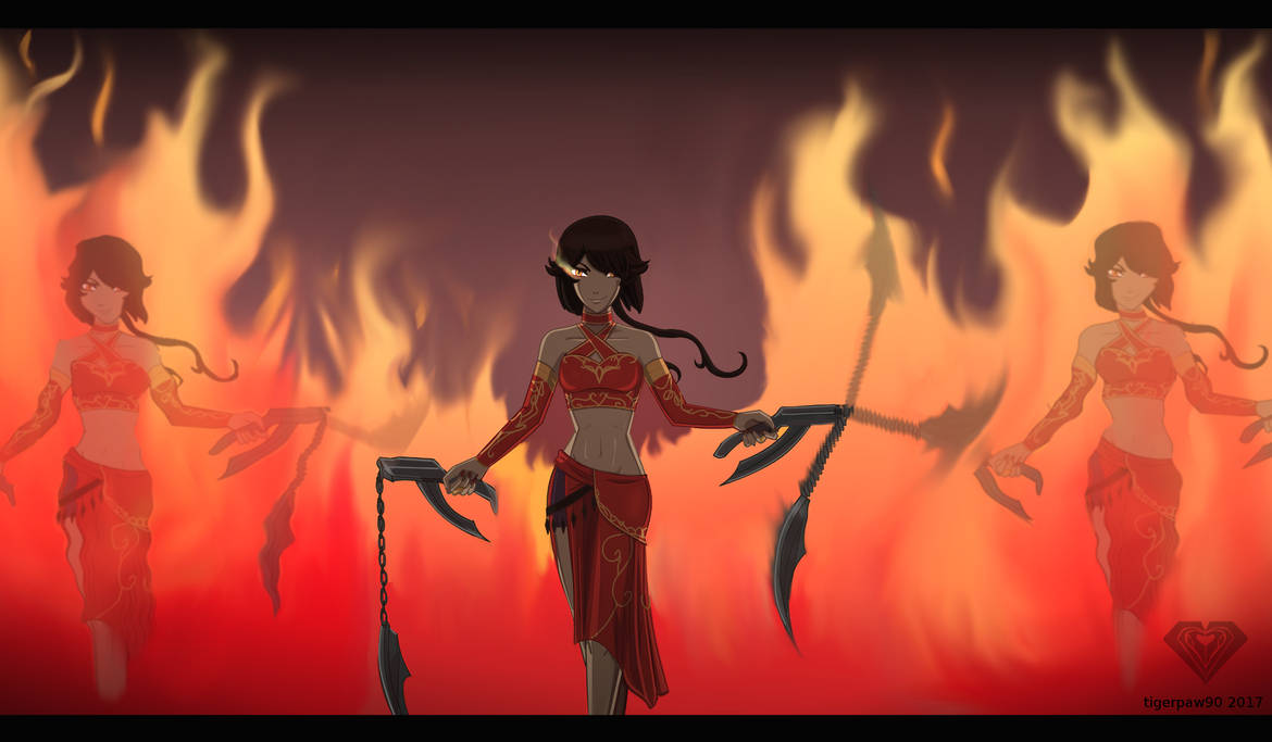 Ember Fall (Cinder / Emerald fusion) by TigerPaw90 on DeviantArt