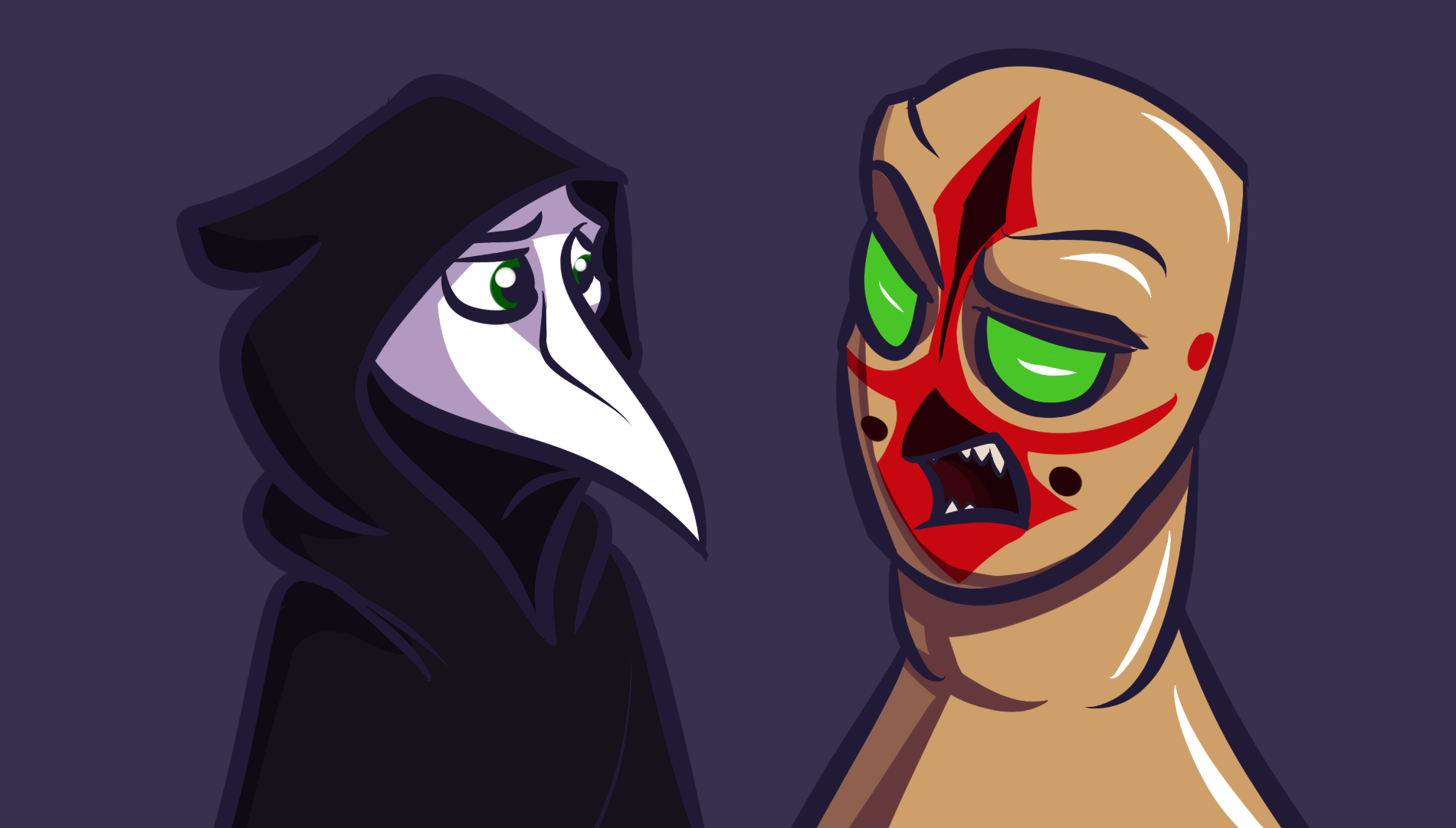 SCP-049 and SCP-173 by Mimi-fox on DeviantArt
