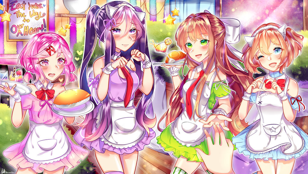Doki Doki Sweets Cafe~ (all Doki Dokis) by KatzianXero on DeviantArt