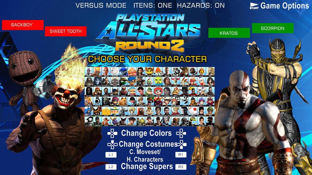 Playstation All-Stars Round 2 Roster -WIP- by Alexray35 on DeviantArt