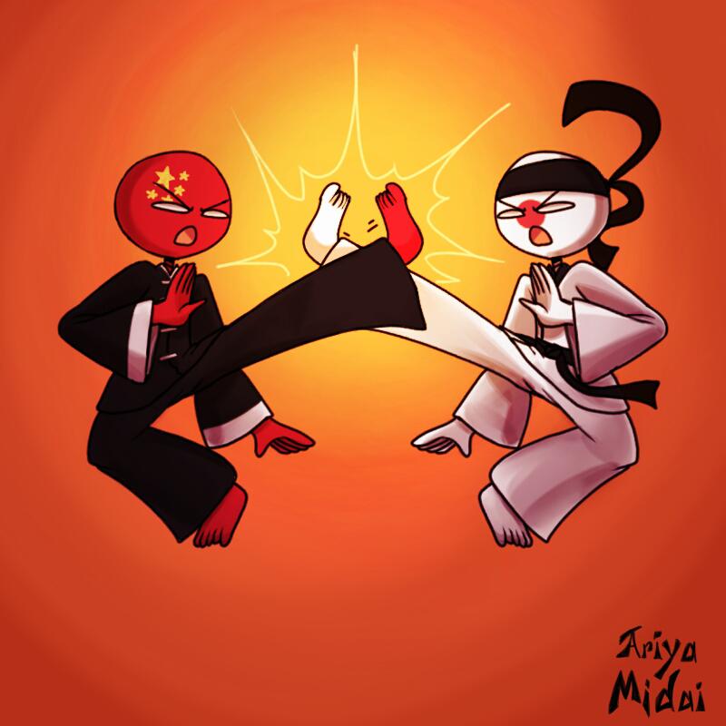 Countryhumans: China and Japan by Ariyamidai on DeviantArt