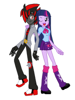 Twilight Sparkle and Shadow the Hedgehog by LightDegel on DeviantArt