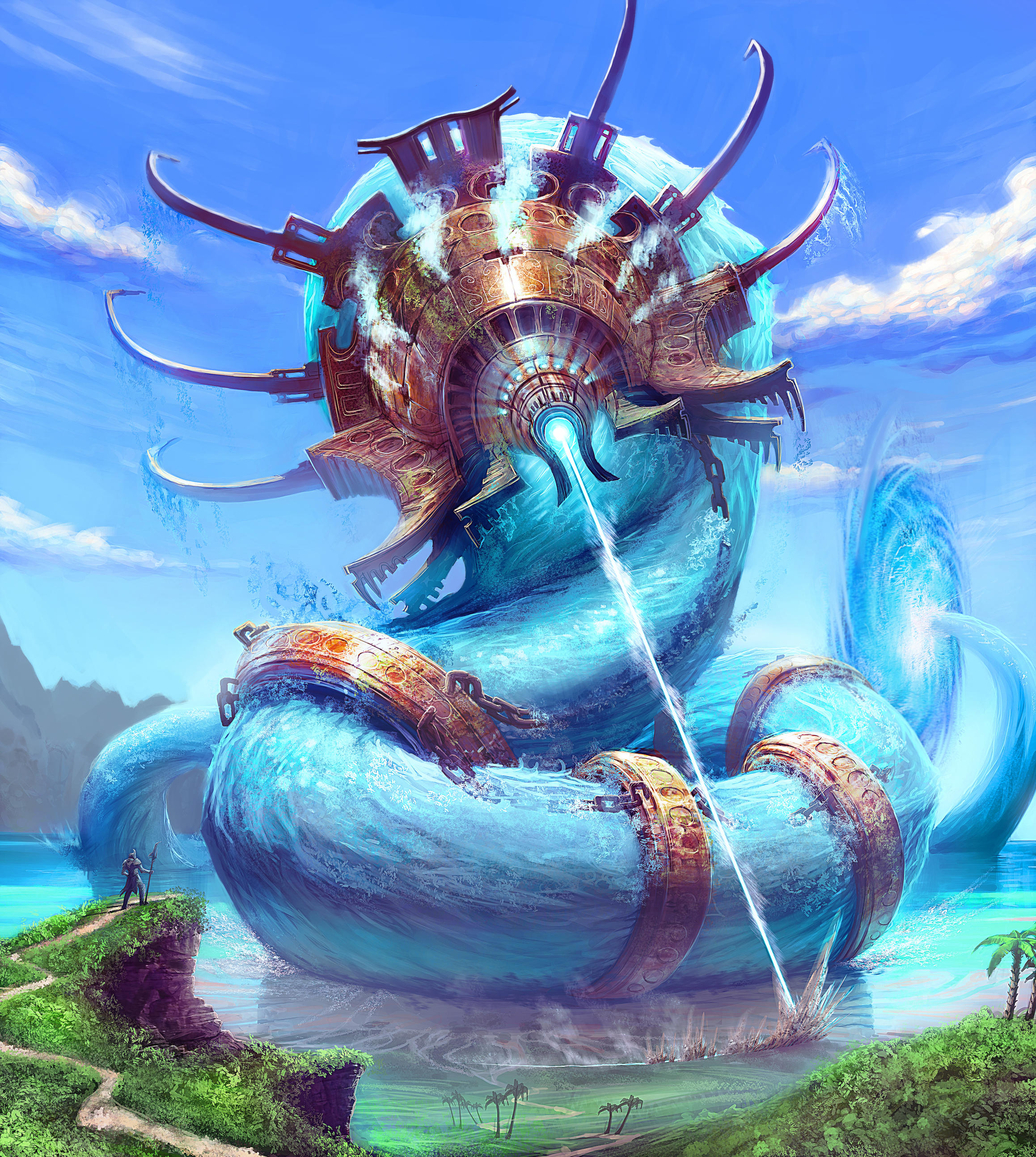 Water Colossus by Alexander Kintner (Farkwhad) : r/ImaginaryElementals