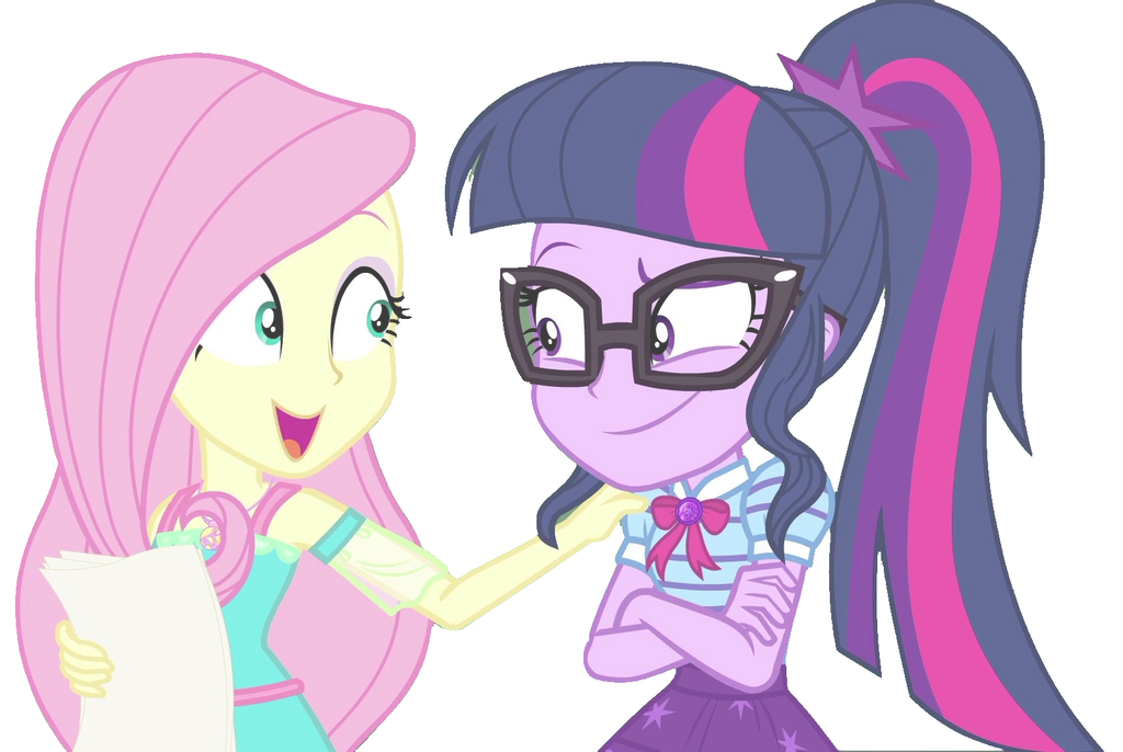 Twilight and Fluttershy [MLP EQG] by MarcoEquestrian98 on DeviantArt