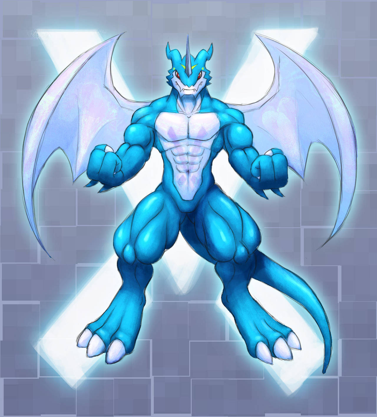 Exveemon by SoihtuSS on DeviantArt