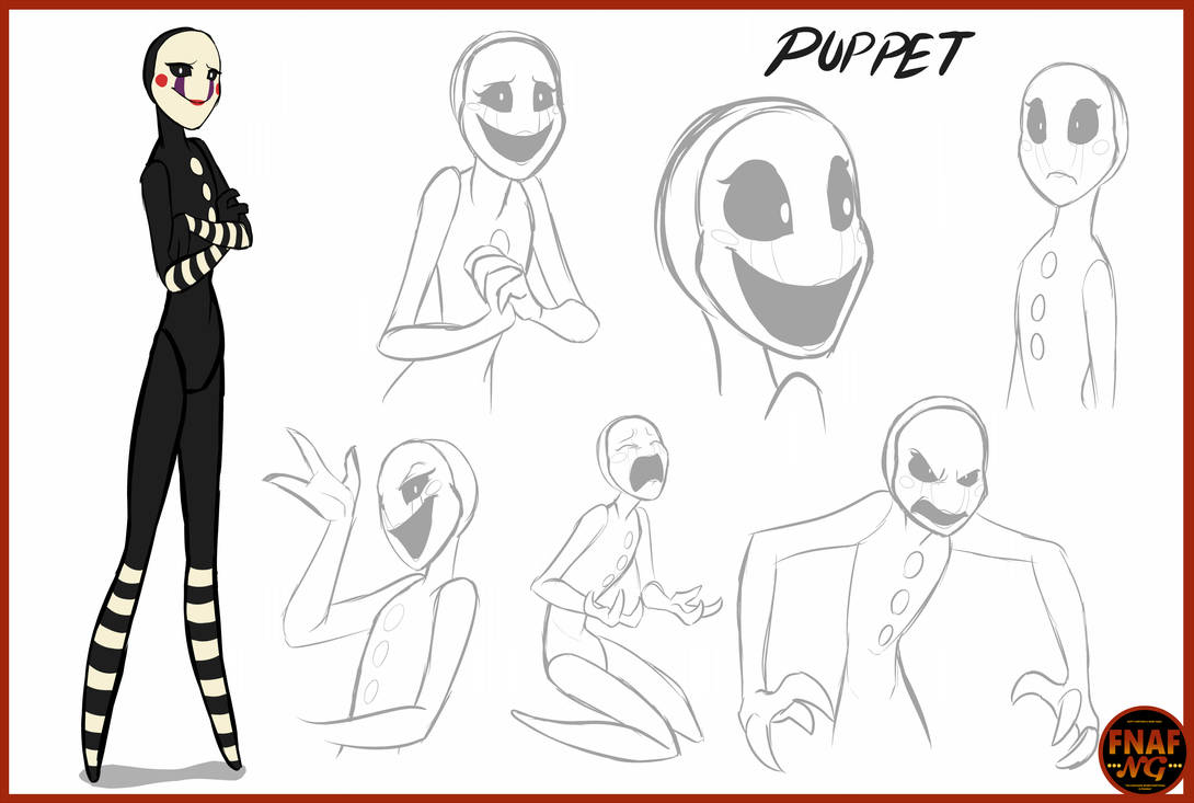 FNAFNG_Puppet Design by NamyGaga on DeviantArt