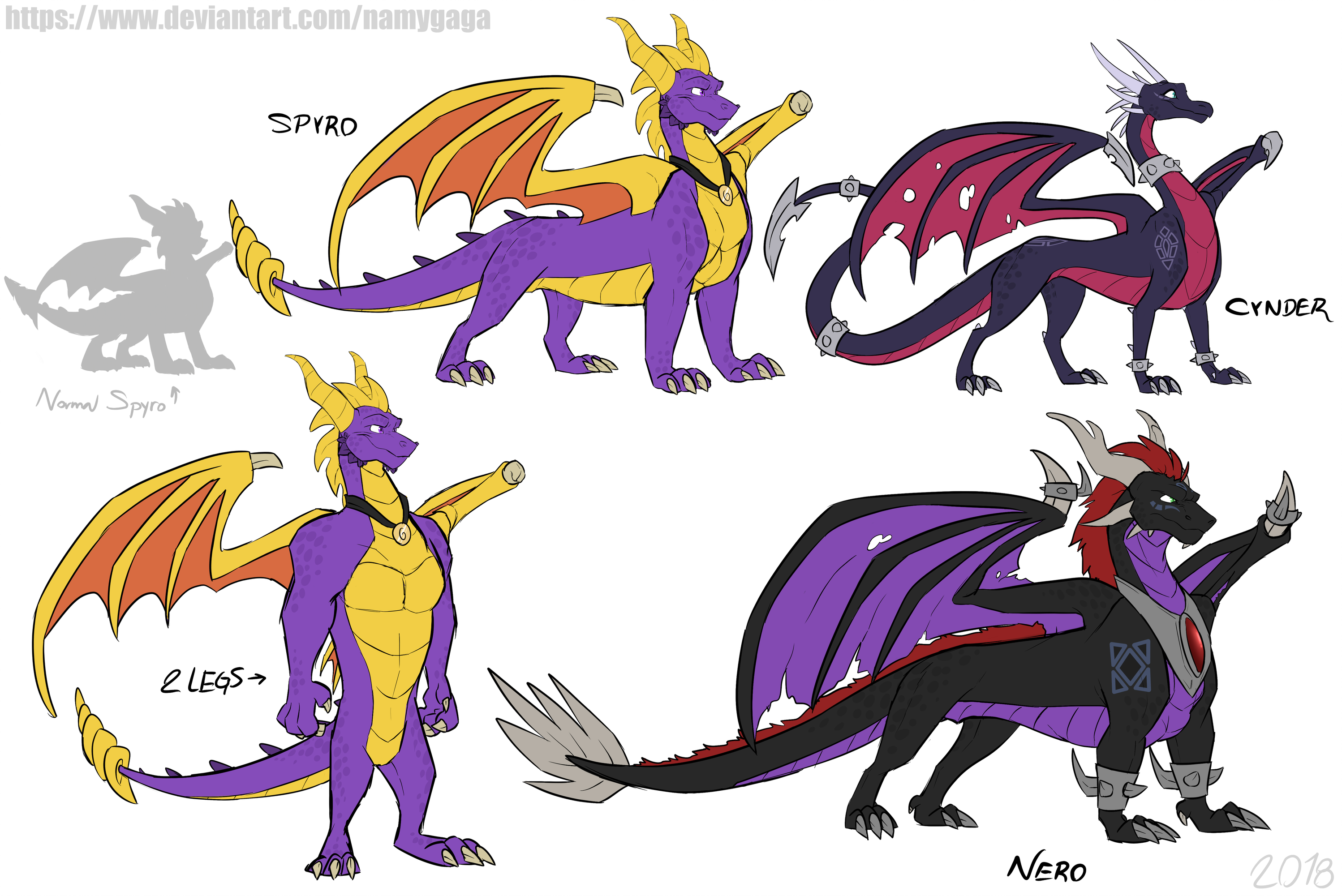 Artisan Spyro and Sparx - Adults by NamyG on DeviantArt