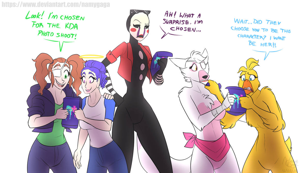Fnafng Youre Chosen To Kda Pop Stars By Namygaga On Deviantart
