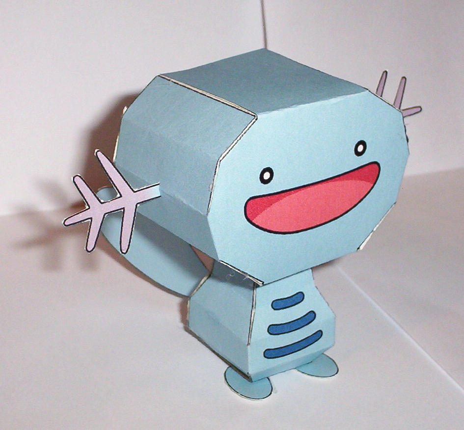 Wooper papercraft + TEMPLATE by SimonLarsen on DeviantArt