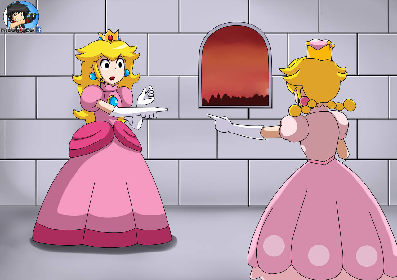 Nsmbu Deluxe Princess Peach Pointing Peachette By Patdarux On Deviantart