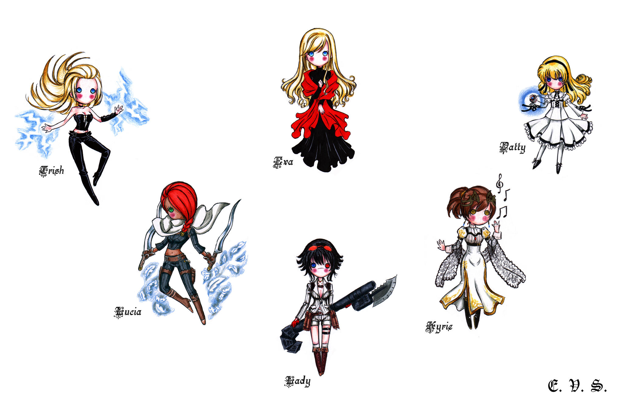 Devil May Cry Chibi Doll by evs-eme on DeviantArt