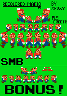 Super Mario Bros. NES | Recolored Mario Sprites by Xpoxy on DeviantArt