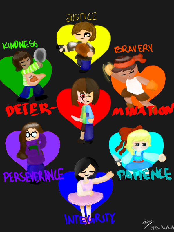 THE SEVEN SOULS (UNDERTALE) by CutesyKayleee on DeviantArt
