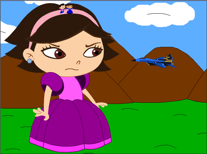 Giant Angry Princess June Cronfronts Big Jet by PrinceEithan28 on ...