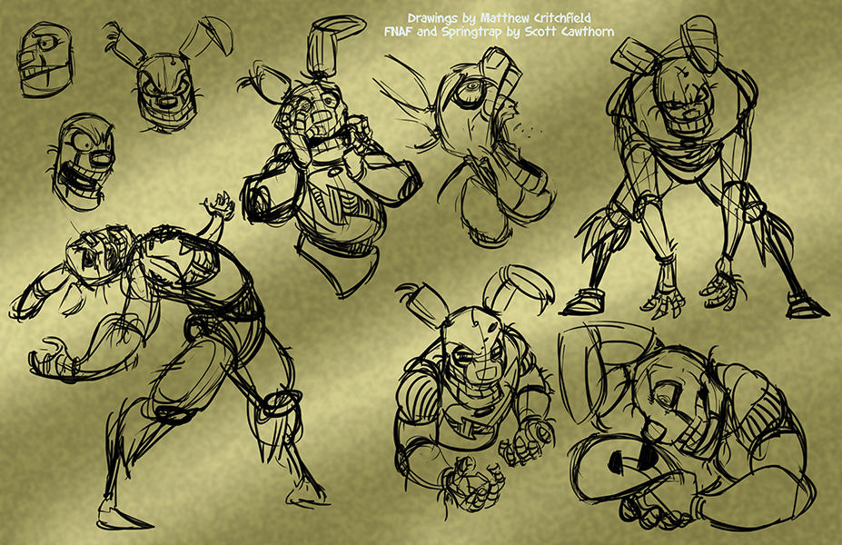 Springtrap concepts 02 - 3-23-15 by Mattartist25 on DeviantArt