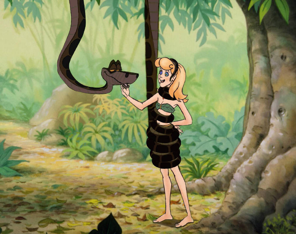 Jungle Girl and the Long Coils Of Python by ReforgedIron on DeviantArt