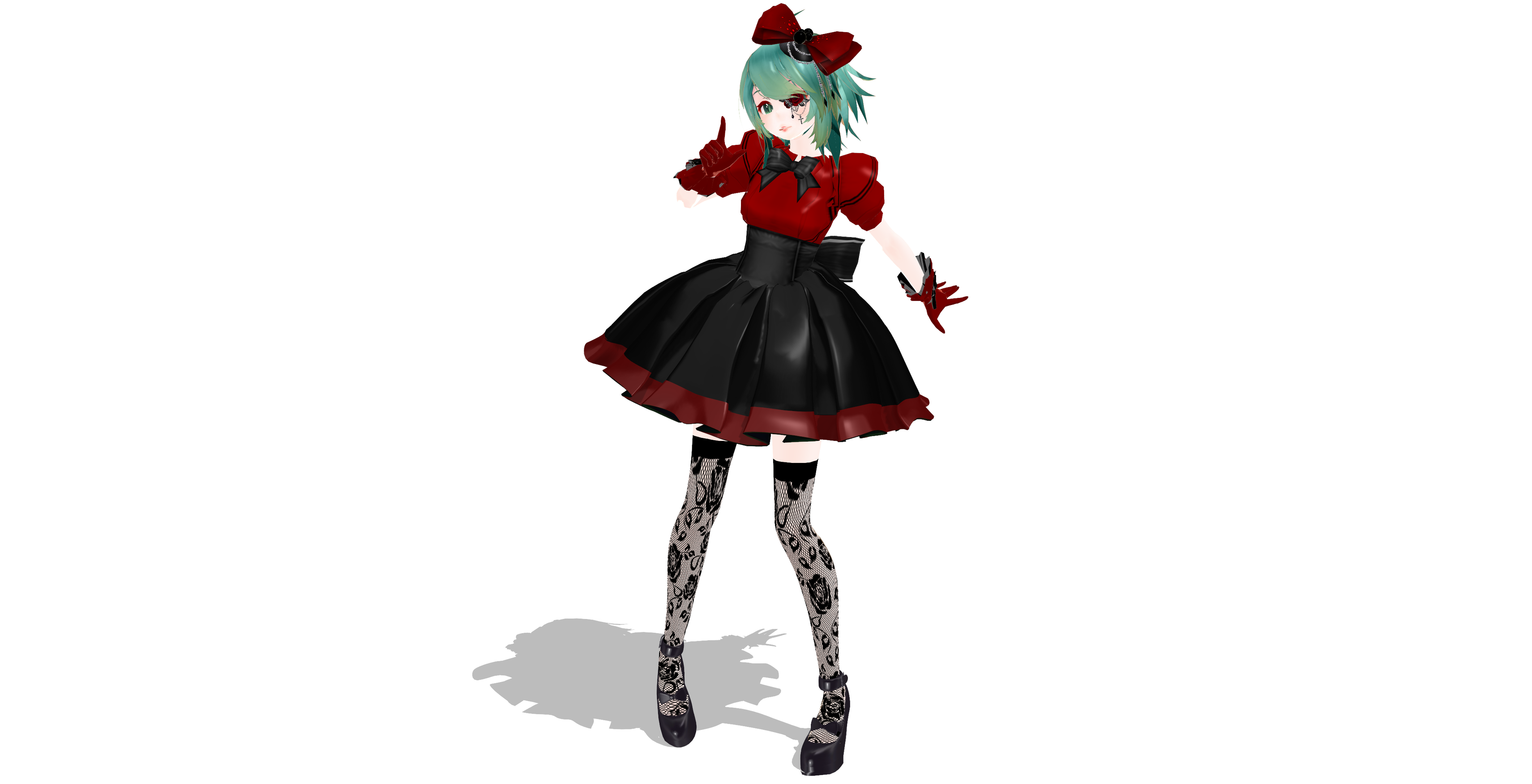 [MMD] TDA Goth Lolita Miku Christmas DOWN by Ameschka on DeviantArt