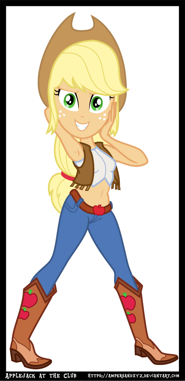 Applejack at the Club by AmpersandXYZ on DeviantArt