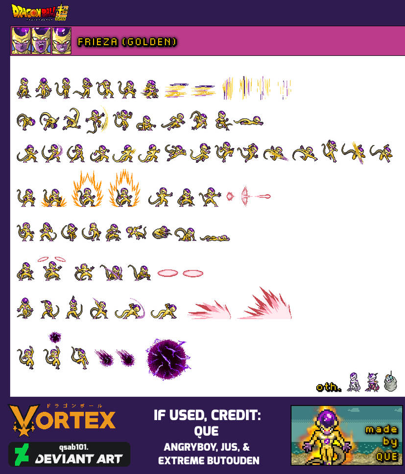 Golden Frieza LSW sheet by qsab101 on DeviantArt