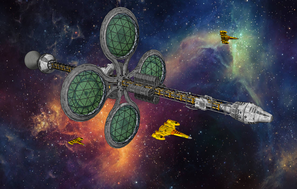 Star Frontiers - Agriculture Ship by Shadowstate on DeviantArt